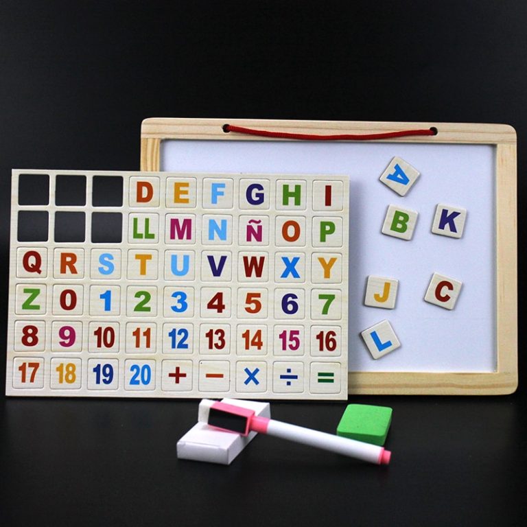 Wooden Magnetic Alphabet Puzzle: Fun & Educational Learning Toy for ...