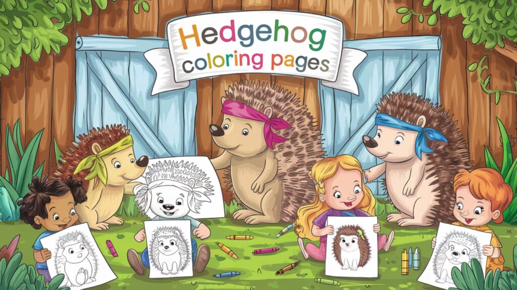 Hedgehog Coloring Pages - Free Printable PDFs For Kids 🦔 - Children ...