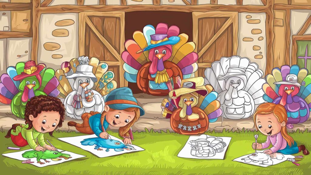Turkey Coloring Pages - Thanksgiving Special Printable PDFs For Kids 🦃 ...