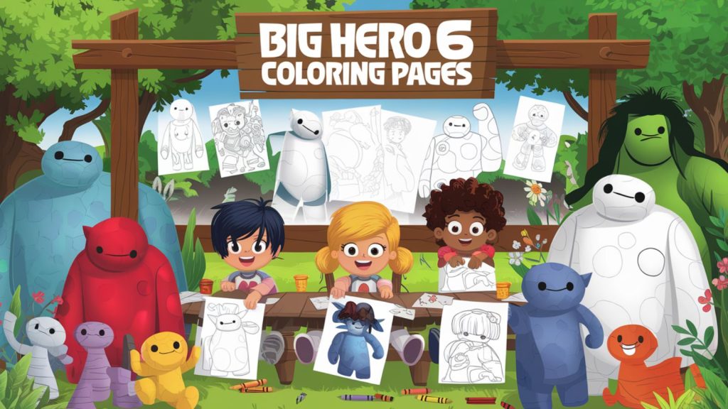 Big Hero 6 Coloring Pages - Download Free PDFs For Kids 🤖 🦸‍♂️ 🦸‍♀️ ...