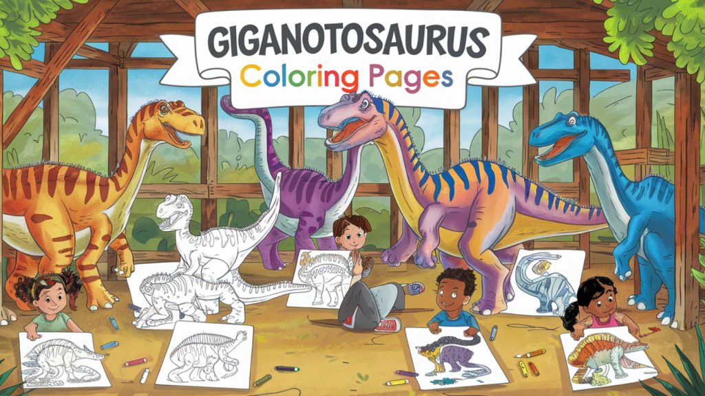 Giganotosaurus Coloring Pages 🦖 Fun Printable Pages For Kids - Children ...
