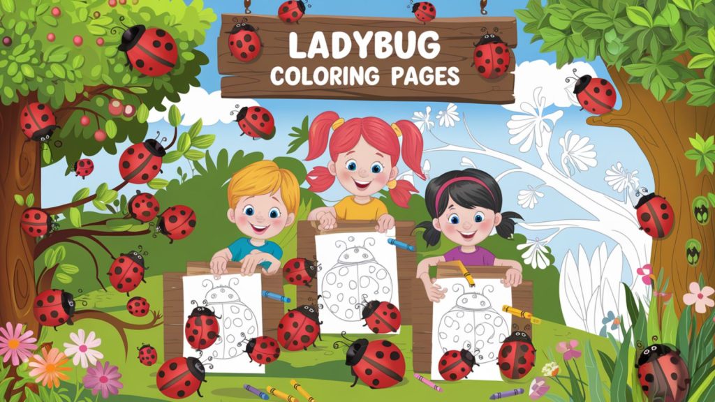 Ladybug Coloring Pages- Free Printable PDFs For Children 🐞 - Children ...
