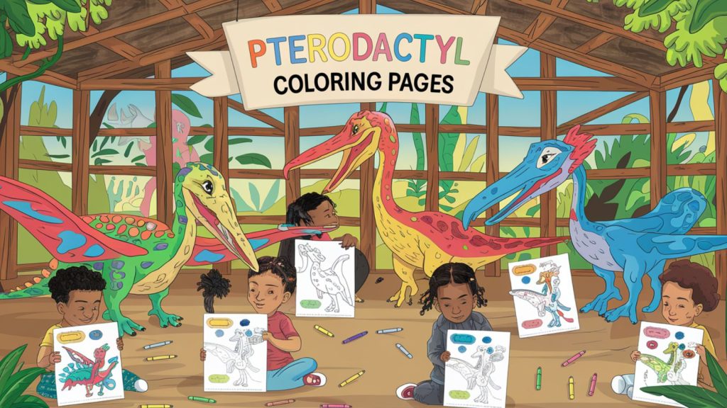 Pterodactyl Coloring Pages 🦖: Download Free Printable PDFs - Children ...