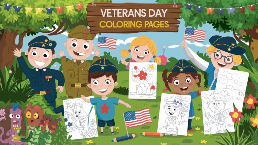 Veterans Day Coloring Pages- Free Printable PDFs For Children 🇺🇸 🎖️ 🪖 ...