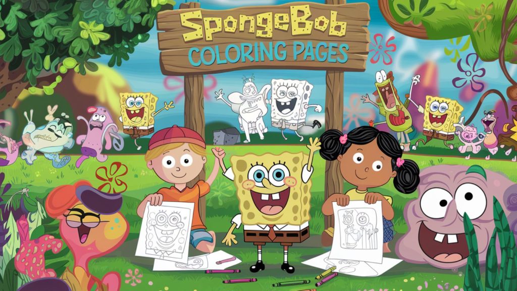 SpongeBob Coloring Pages - Free Printables For Kids🧽 - Children ...