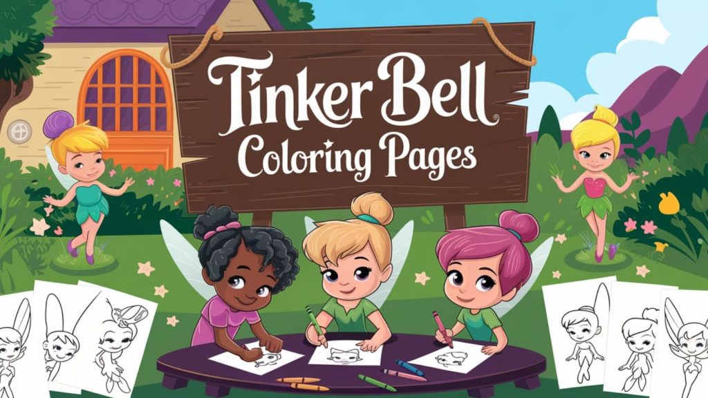 Tinker Bell Coloring Pages - Download Free PDFs For Kids 🧚‍♀️👸 ...