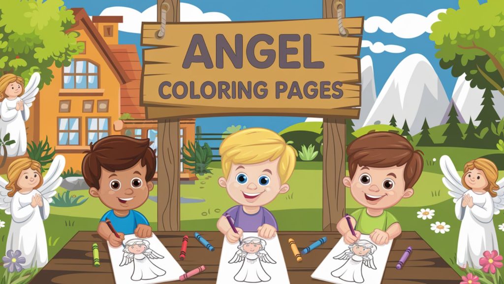 Angel Coloring Pages - Download Free PDFs For Kids 👼 - Children ...