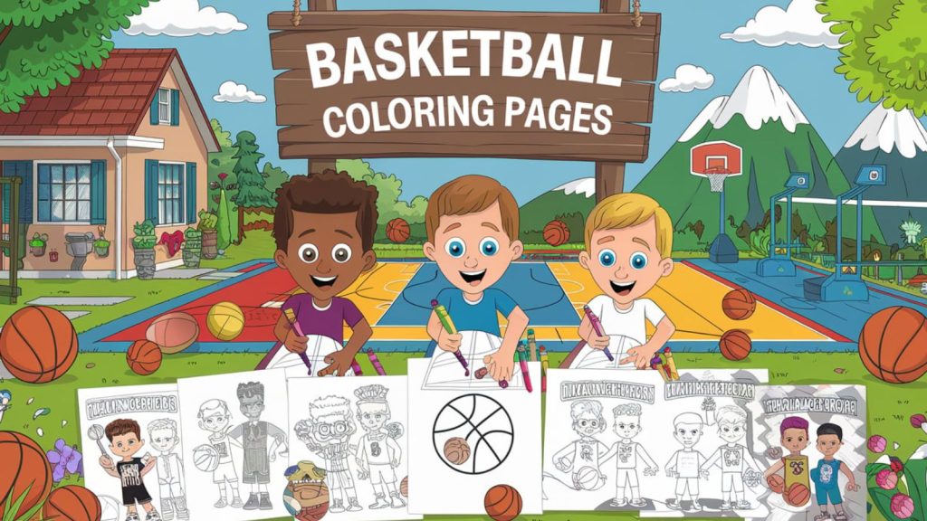 Basketball Coloring Pages - Free PDF Printables For Kids 🏀🎨 - Children ...