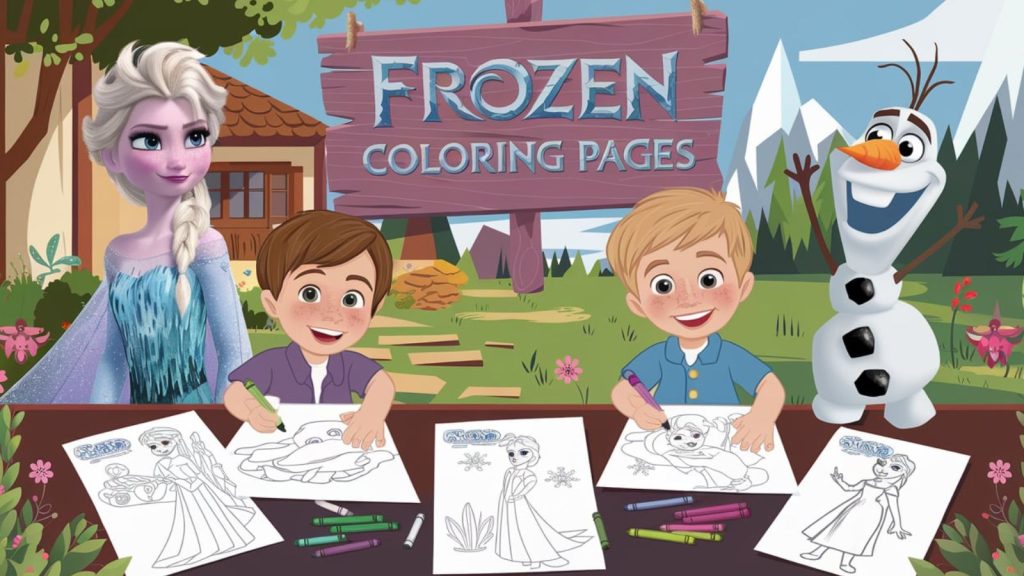 Frozen Coloring Pages - Download Free PDFs For Kids ️👸 - Children ...
