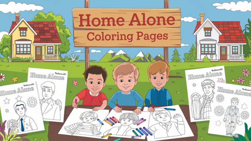 Home Alone Coloring Pages - Download Free Printable PDFs🏡 - Children ...