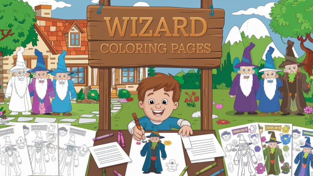 Wizard Coloring Pages - Free PDFS Printables For Kids 🧙‍♂️🧝‍♂️ ...
