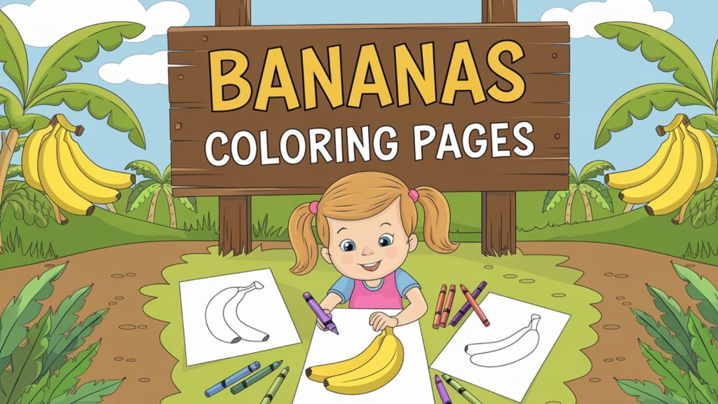 Bananas Coloring Pages - Free PDF Printables For Kids🌴 🍌 - Children ...