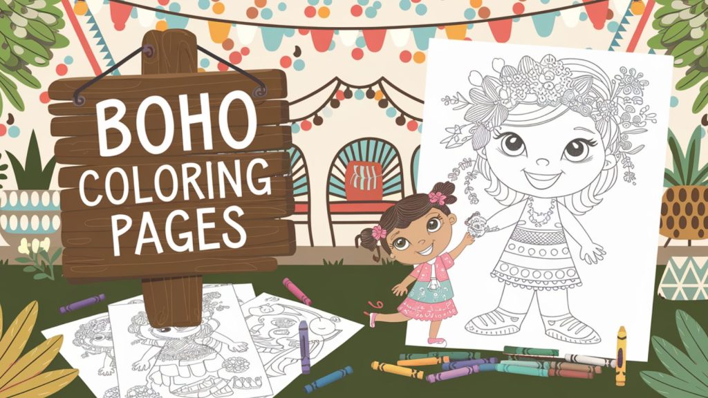 Boho Coloring Pages - Download Free PDF Printables 🌿🧡 - Children ...