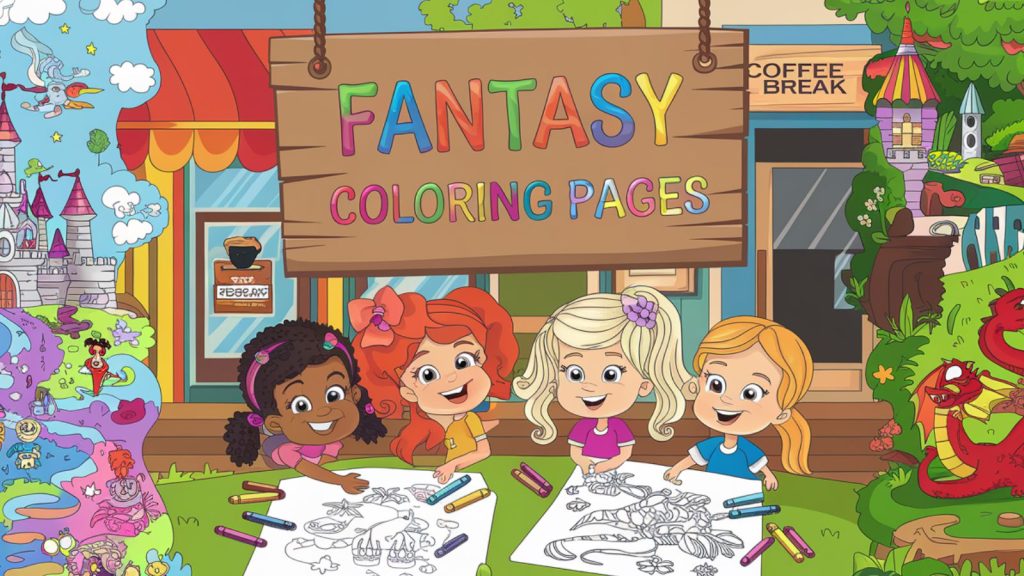 Fantasy Coloring Pages - Free PDF Printables For Kids 🦄 - Children ...