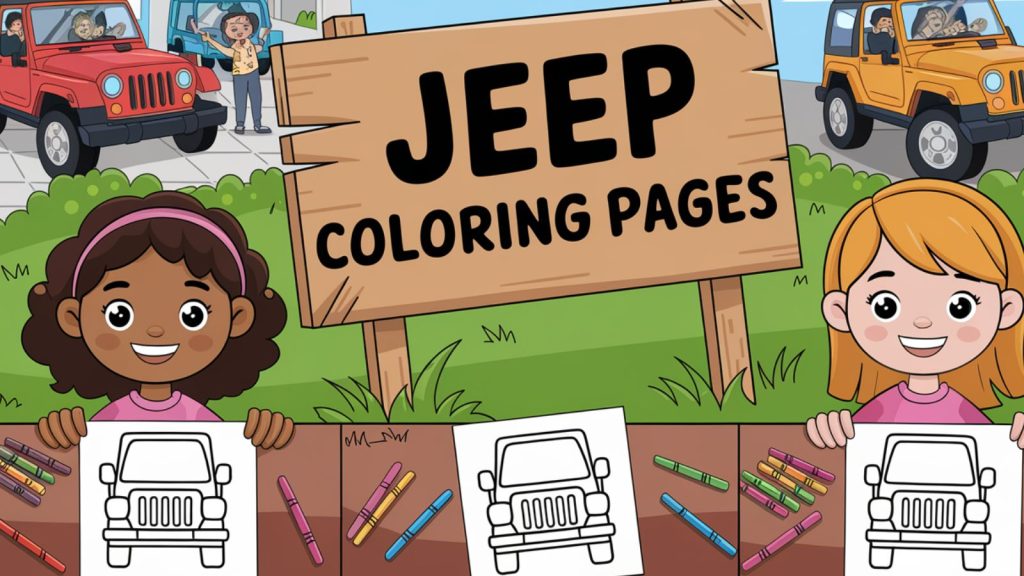 Jeep Coloring Pages - Download Free PDF Printables 🚗 - Children ...