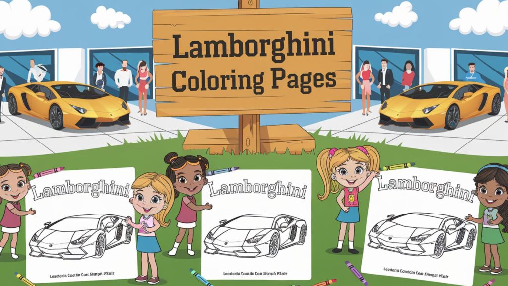 Lamborghini Coloring Pages - Free PDF Printables For Kids 🚘 - Children ...