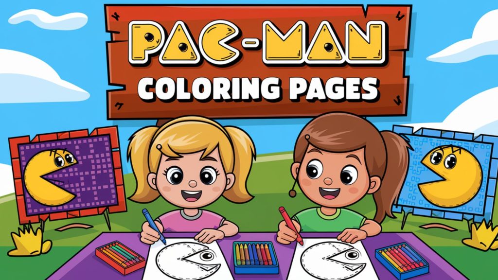 Pacman Coloring Pages - Download Free PDF Printables 🎮🖍️ - Children ...