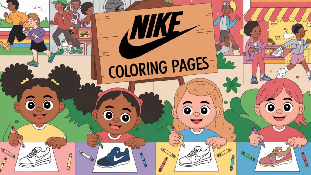 Nike Coloring Pages - Free PDF Printables For Kids 👟 🏃‍♂️ - Children ...