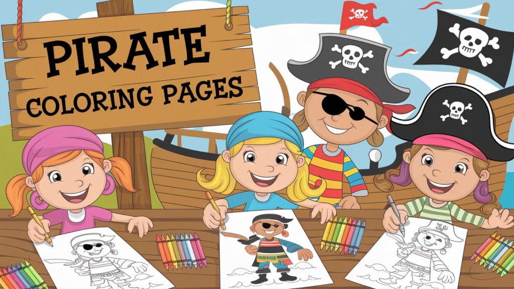 Pirate Coloring Pages - Download Free PDF Printables For Kids 🏴‍☠️⚓️☠️🖍 ...