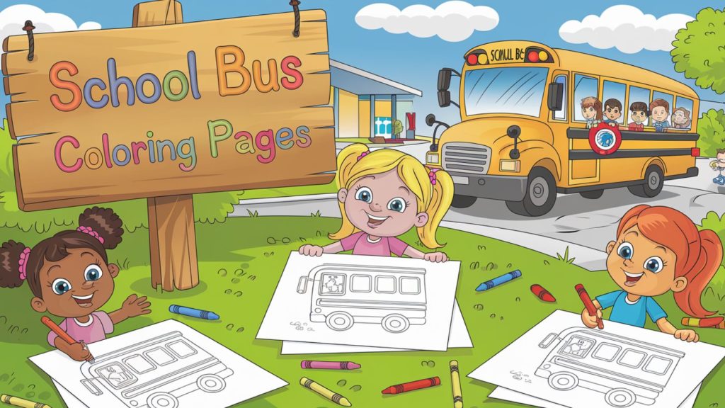 School Bus Coloring Pages - Free PDF Printables For Kids 🖍️🚌 - Children ...
