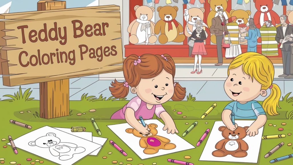 Teddy Bear Coloring Pages - Free PDF Printables For Kids 🧸 - Children ...