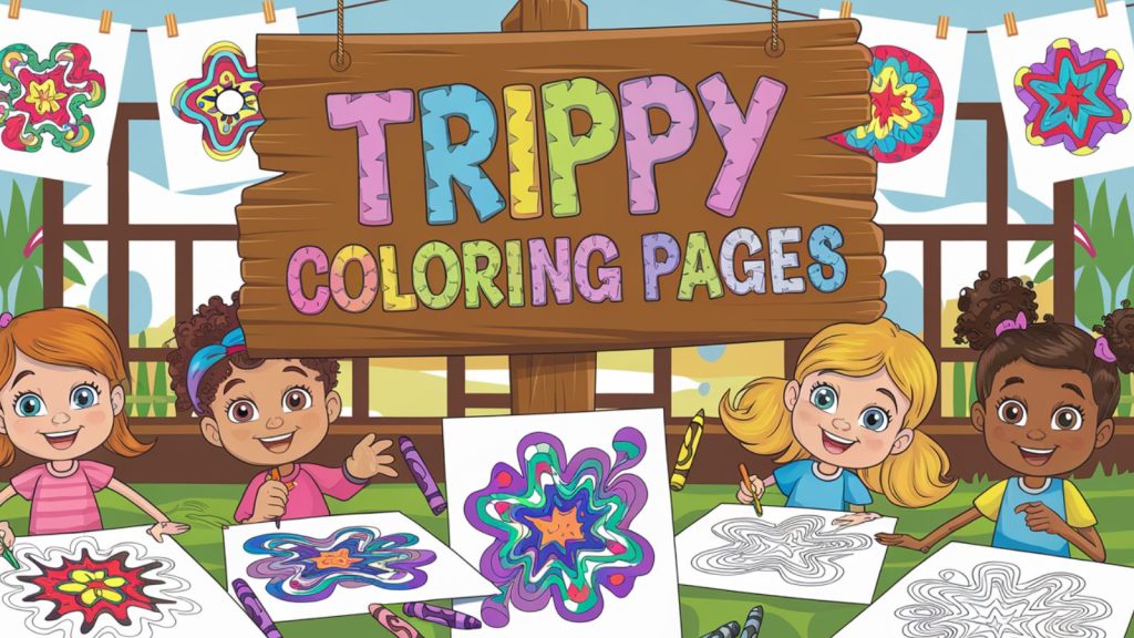 Trippy Coloring Pages - Download Free PDF Printables 🌀🖍️ - Children ...