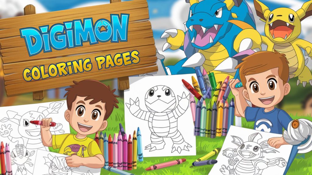 Digimon Coloring Pages - Free PDF Printables 🃏🐾🎮🤖 - Children Coloring Pages