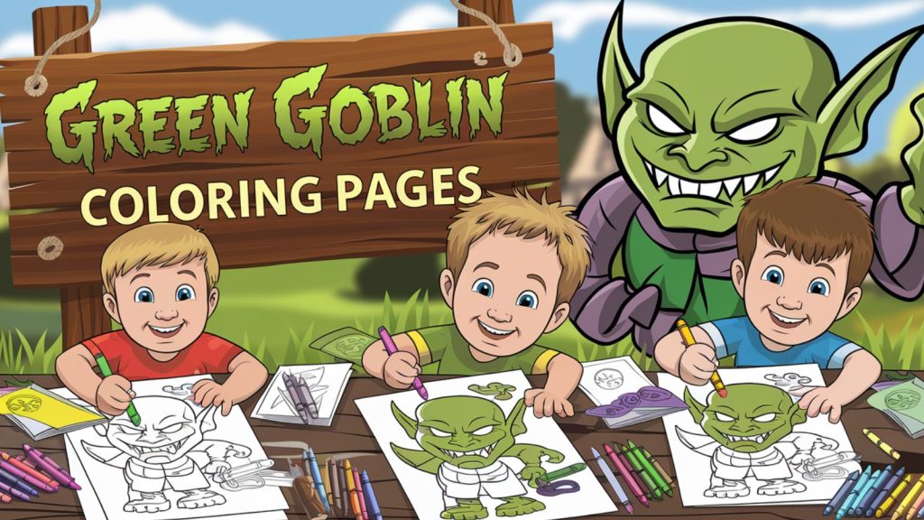 Green Goblin Coloring Pages - Download Free PDF Printables 👺🟢 ...