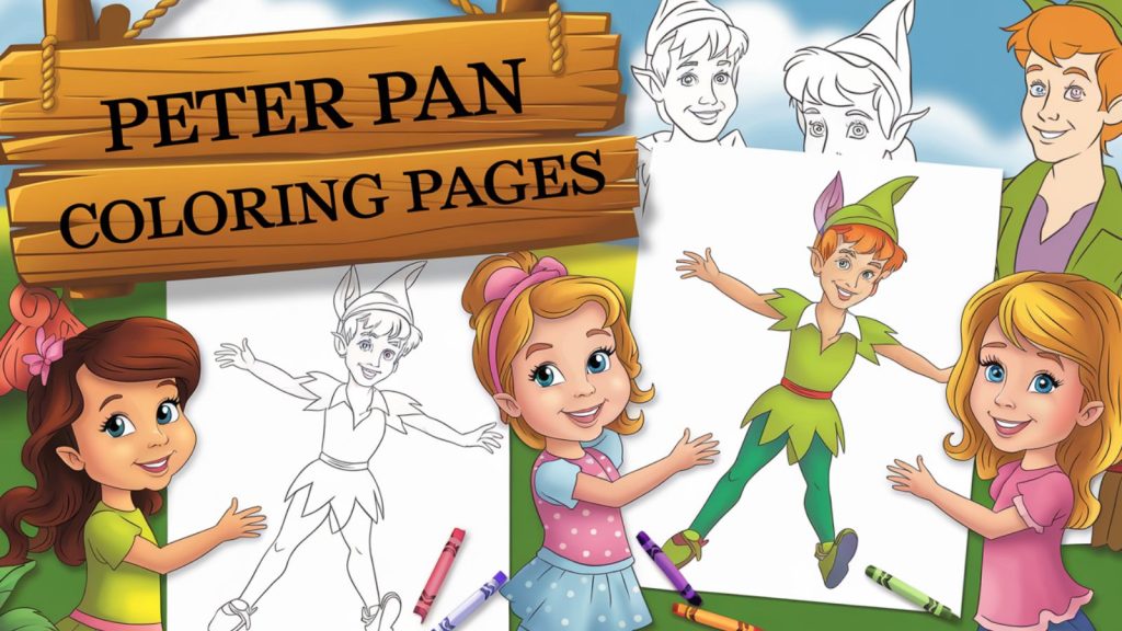 Peter Pan Coloring Pages - Free PDF Printables For Kids ⚓⛵🏴‍☠️ 🧚‍♂️ ...