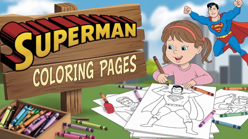Superman Coloring Pages - Download Free PDF Printables For Kids 🦸‍♂️🔴🔵 ...