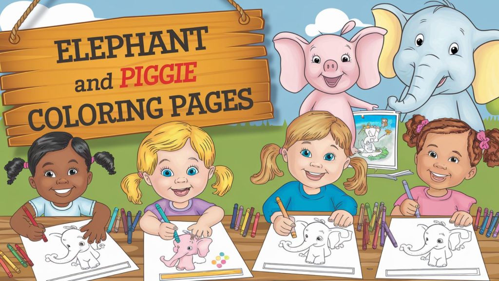 Elephant And Piggie Coloring Pages - Free PDF Printables For Kids🐘🐷😄 ...