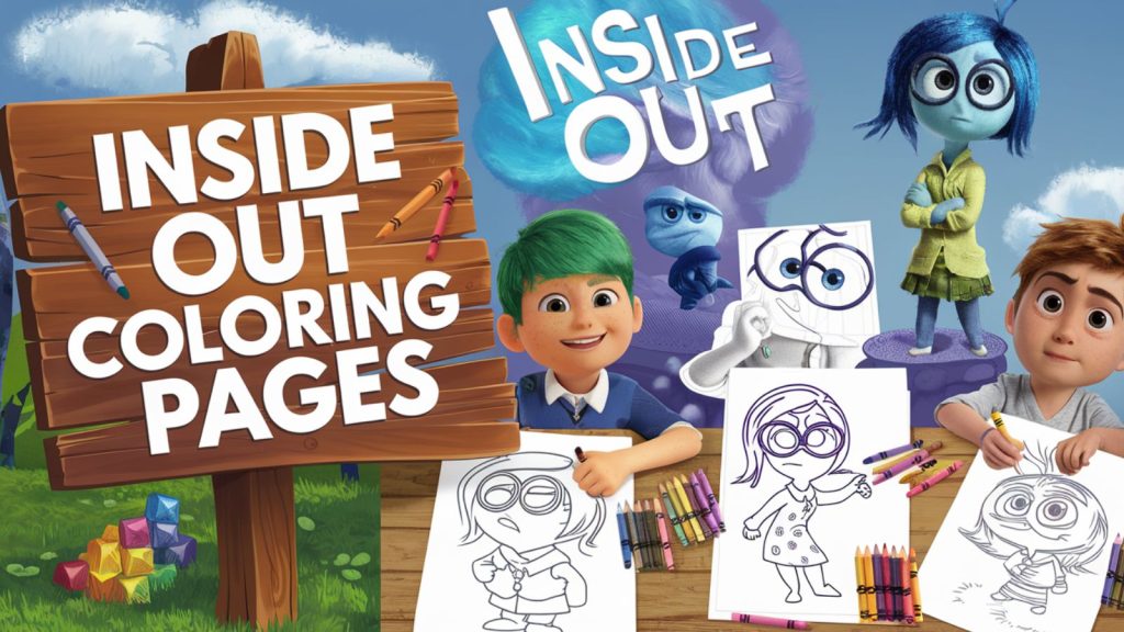 Inside Out Coloring Pages - Free PDF Printables For Kids 😏😟😡😇 ...