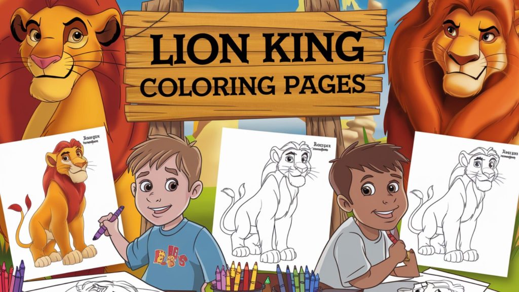 Lion King Coloring Pages - Download Free PDF Printables 🦁🌅 - Children ...