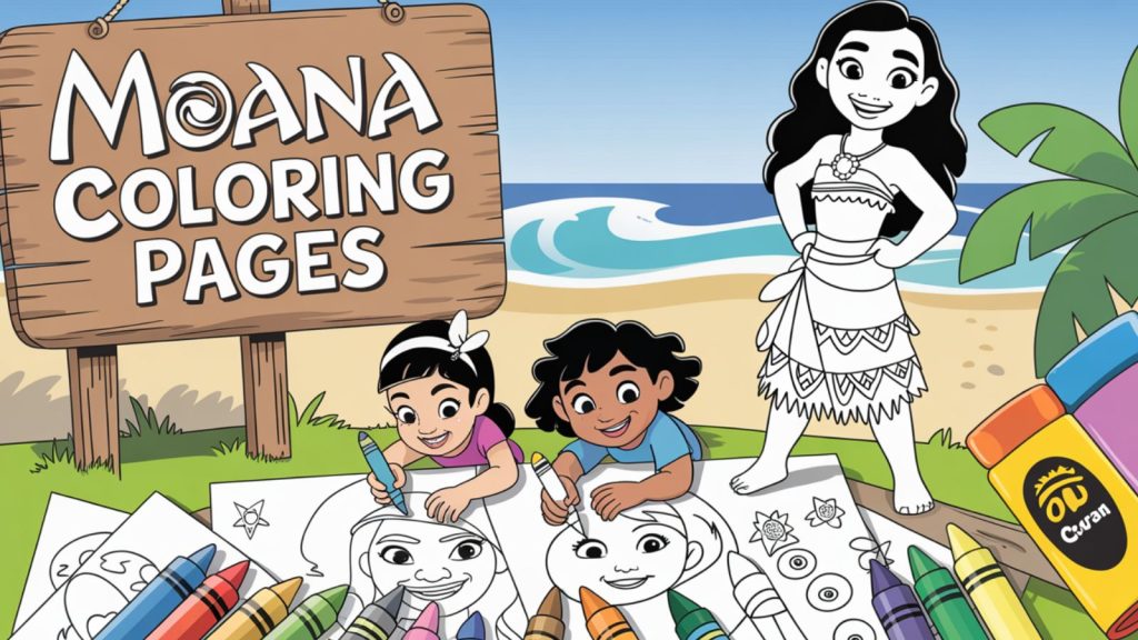 Moana Coloring Pages - Free PDF Printables 🌺🌊 🌴 - Children Coloring Pages