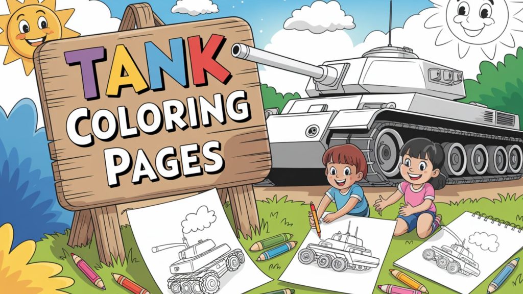 Tank Coloring Pages - Free PDF Printables 💣🚙🛡️ - Children Coloring Pages