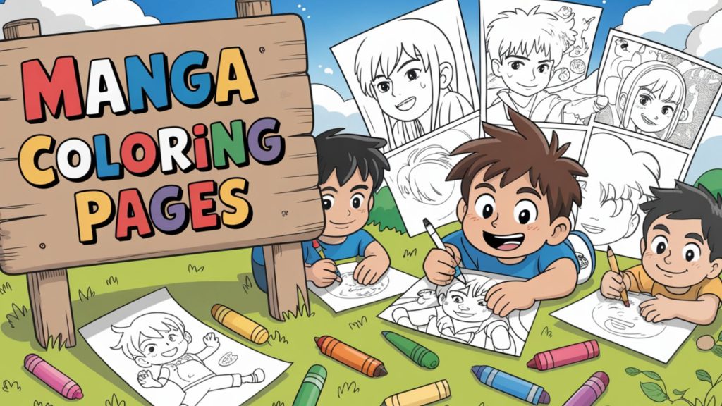 Manga Coloring Pages - Free PDF Printables 🎨📚👦👧 - Children Coloring Pages