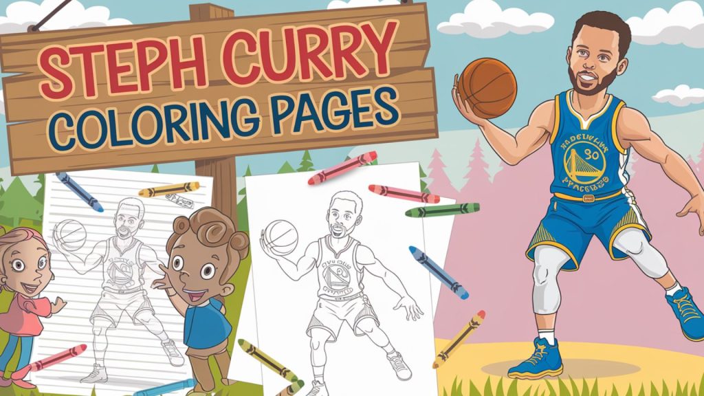 Steph Curry Coloring Pages - Free PDF Printables 🏀🏆🌟 - Children ...