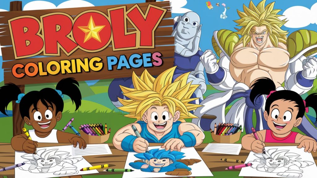 Broly Coloring Pages - Free PDF Printables 🥦⚡💪🌌 - Children Coloring Pages