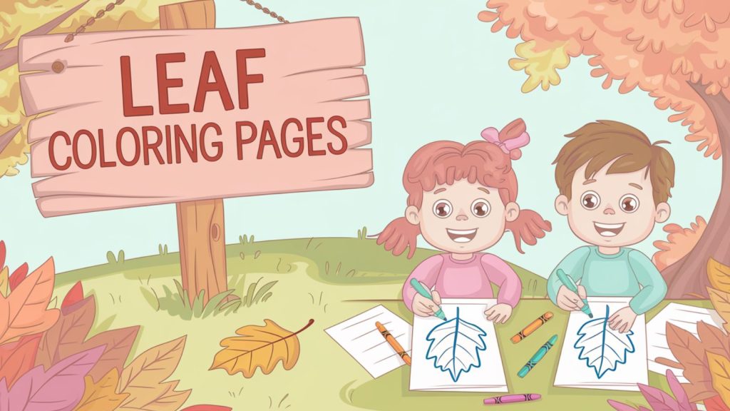 Leaf Coloring Pages - Free PDF Printables 🍂🌳🍁 - Children Coloring Pages