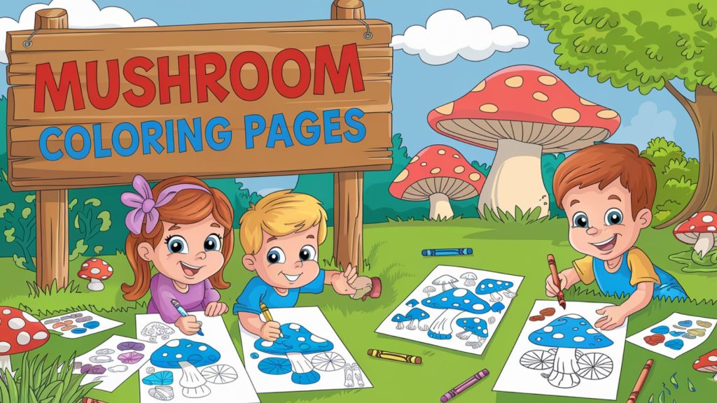Mushroom Coloring Pages - Free PDF Printables 🍄🎨🌿 - Children Coloring Pages