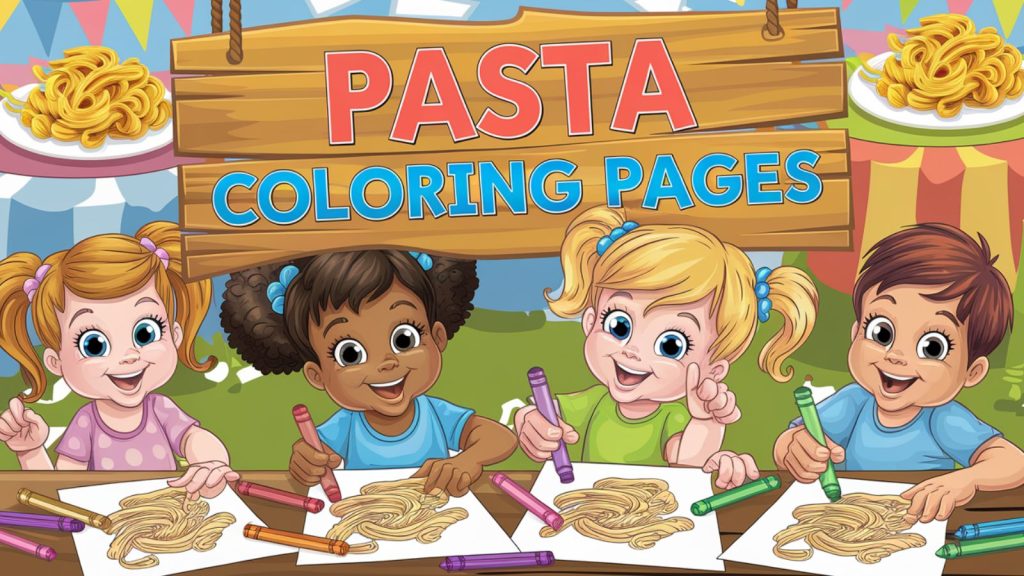 Pasta Coloring Pages - Free PDF Printables 🍝 - Children Coloring Pages
